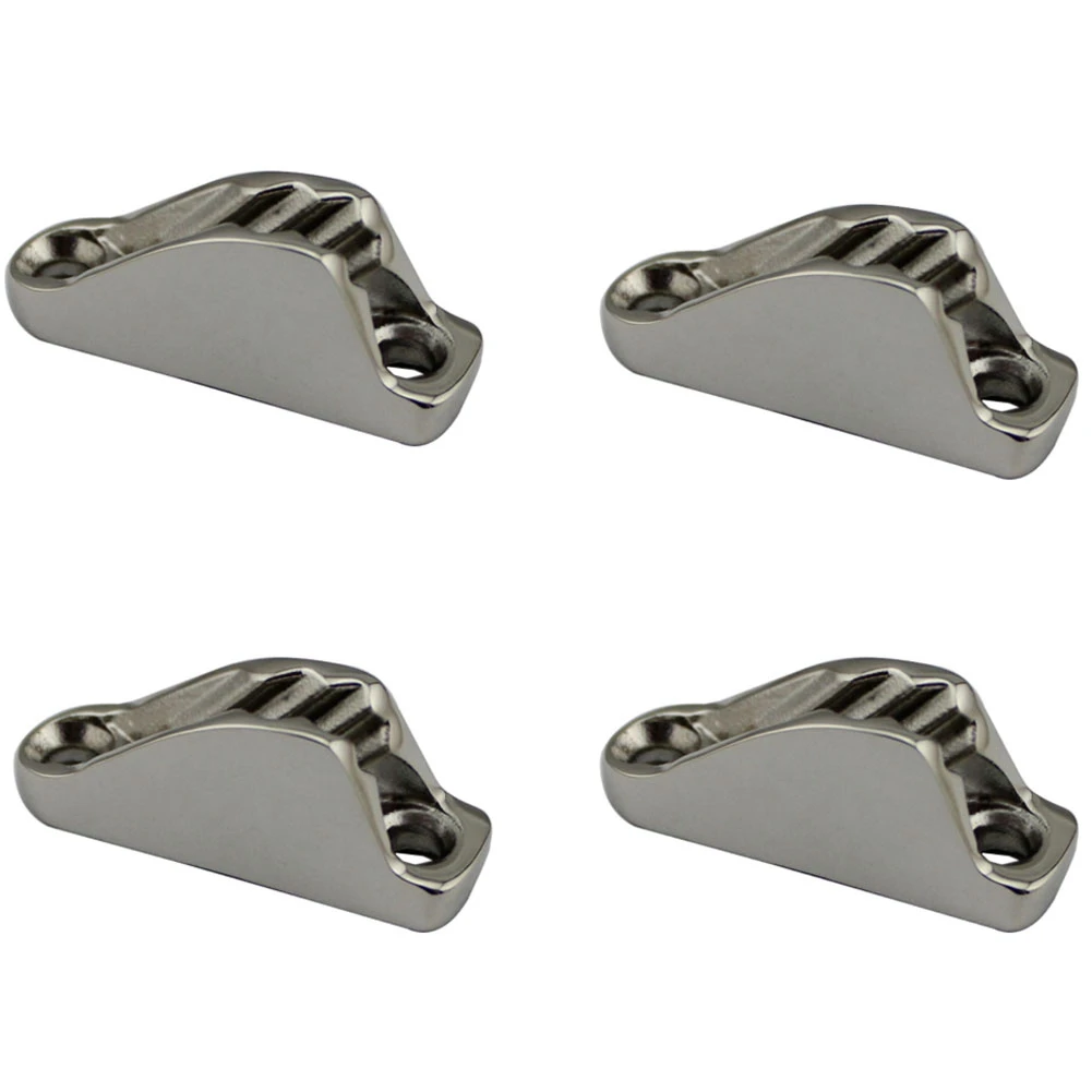New!4PCS Stainless Steel Marine Sailing Rope Cam Cleat 18X48mm Flip Up ...