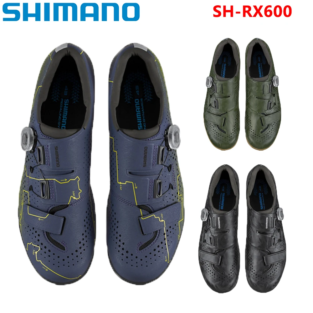 Shimano SH-RX600 Gravel Bike Lock Shoes RX6 RX600 Carbon Fiber Sole ...