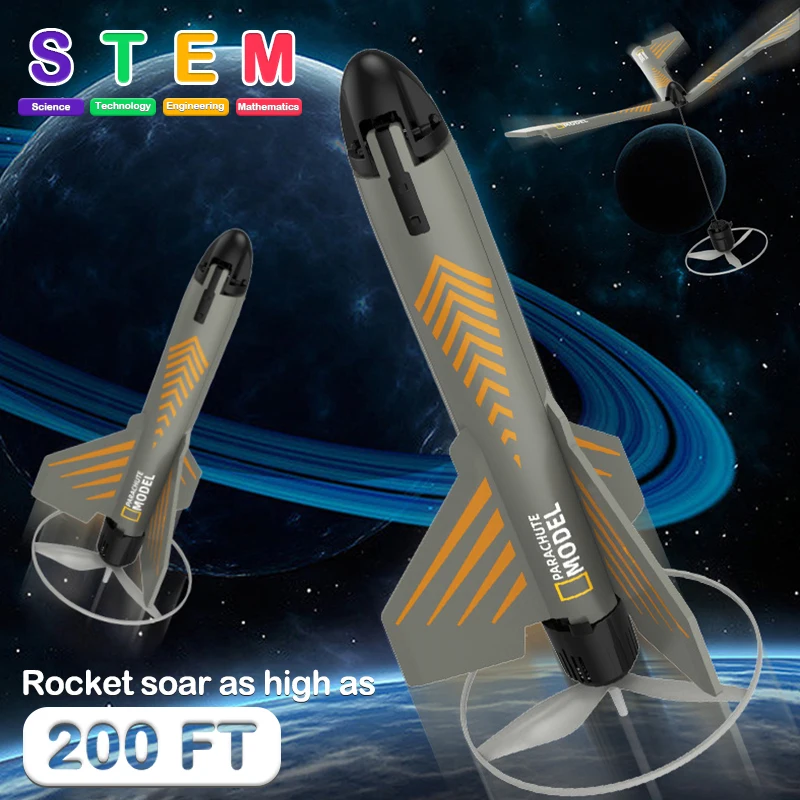 Children-Electric-Rocket-Launcher-Toys-Kit-Electric-Motorized-Air ...