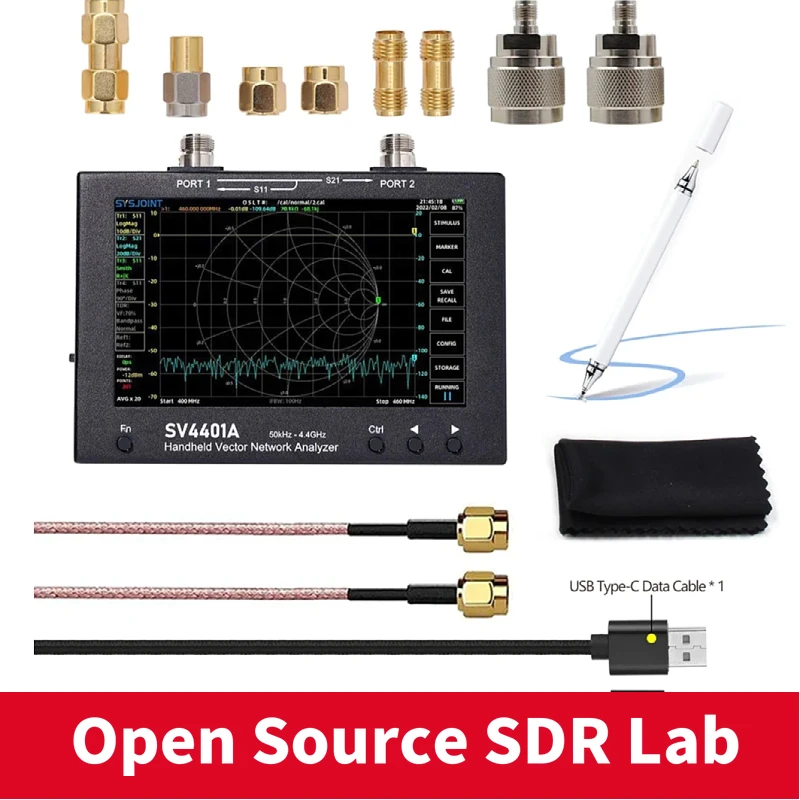 Vetor-Rede-Antena-Analyzer-Kits-Rede-Vector-Tester-VNA-Built-in-Cart-o ...