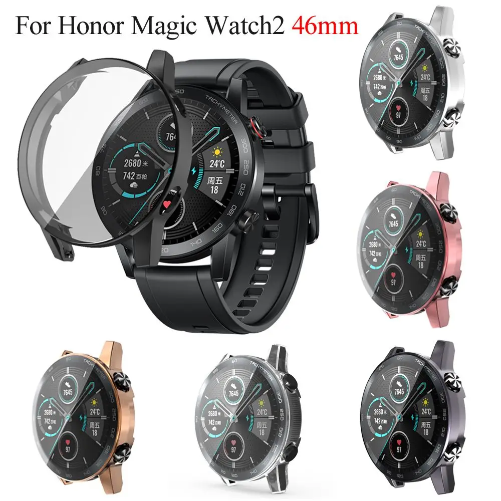 New Ultra Thin Full Cover Plating Soft TPU Watch Screen Protector Case ...