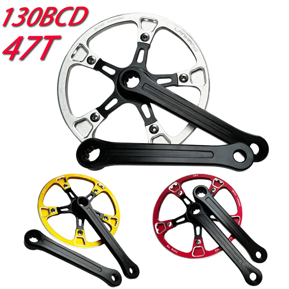 AL7075-130BCD-Road-Bike-Crankset-170mm-47T-10-Spline-BMX-Bicycle-Crank ...