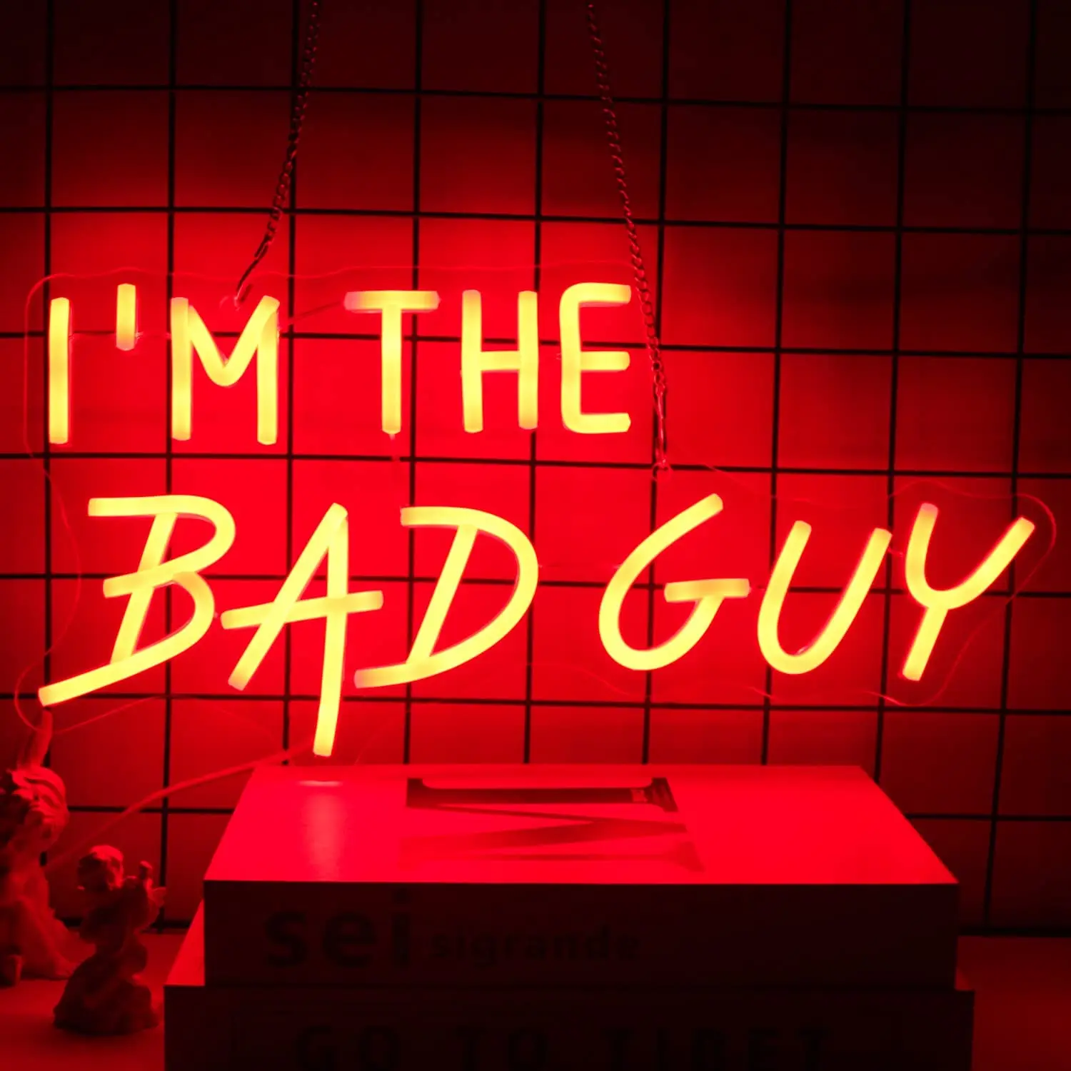 I'm the Bad Guy Neon Sign Red LED Neon Lights Signs Bad Guy Neon Wall ...