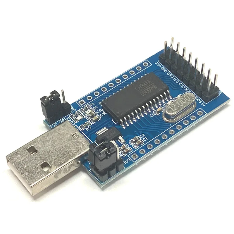CH341A USB to UART IIC SPI I2C Programmer Convertor Parallel Port Converter Onboard Operating ...