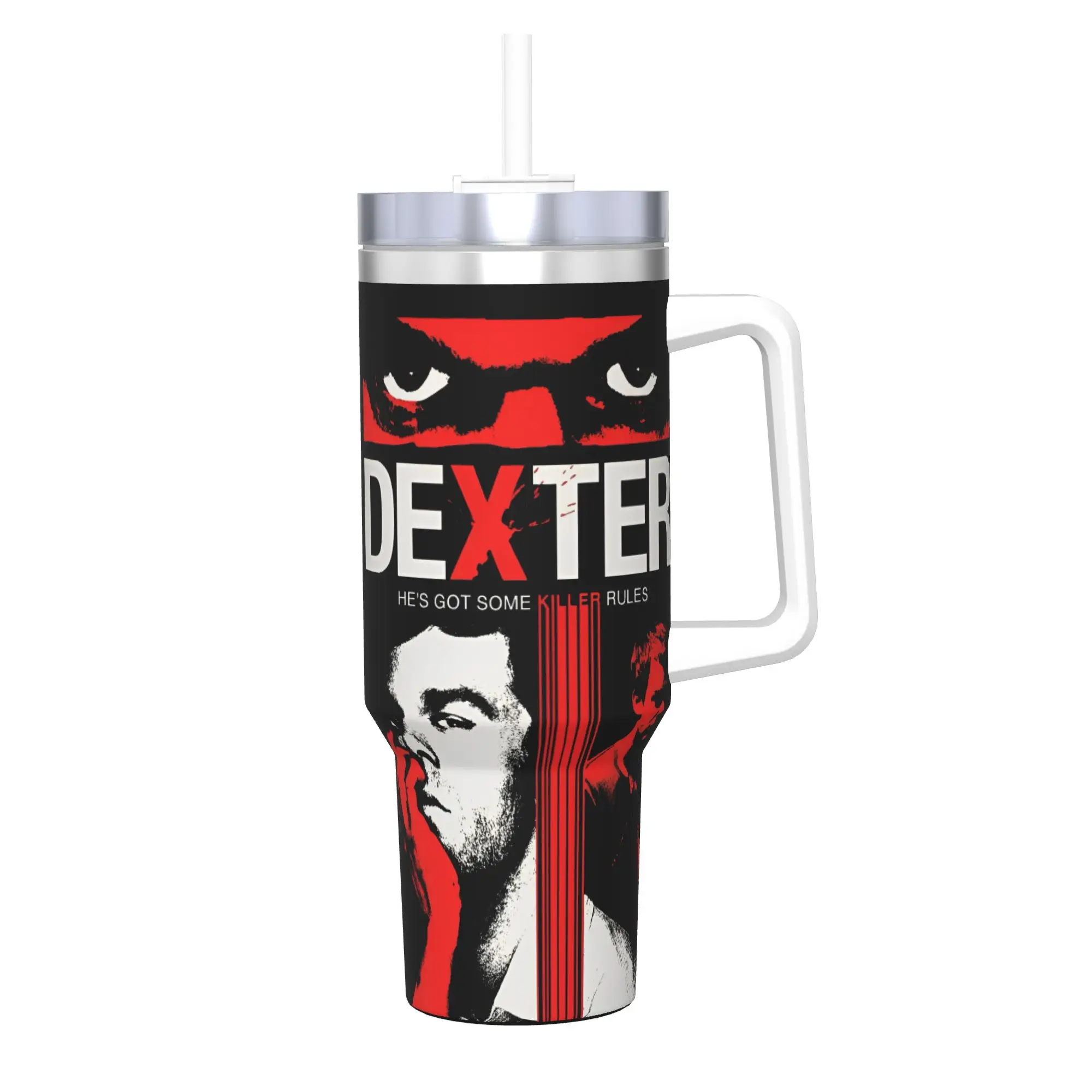 Dexter Morgan TV Show 40oz Vacuum Insulated Tumbler Blood Never Lies ...