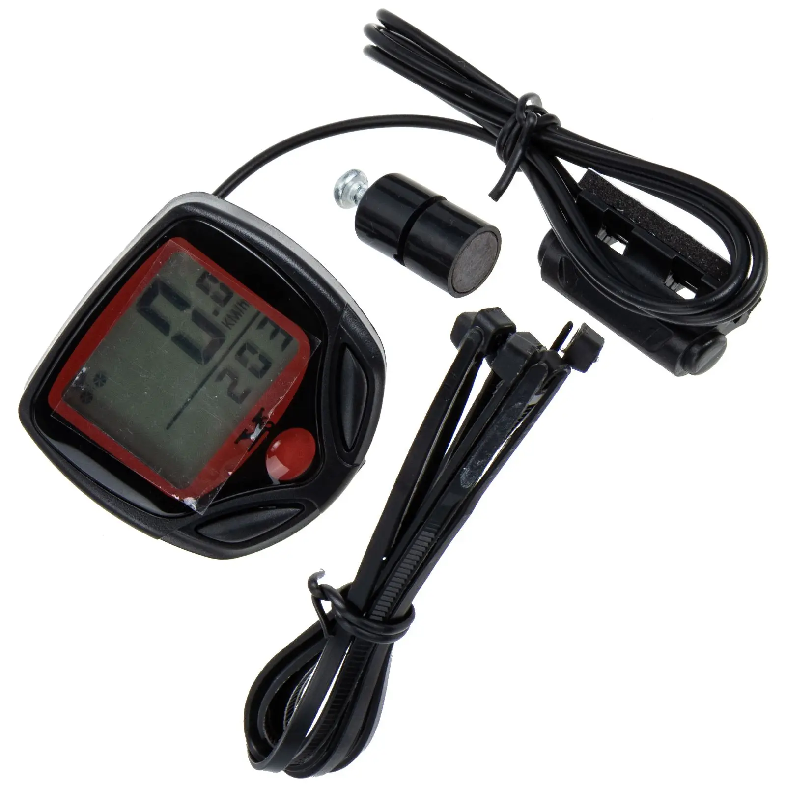 Universal ABS Pulse Speed Meter Bike Odometer Cycle Computer Waterproof ...