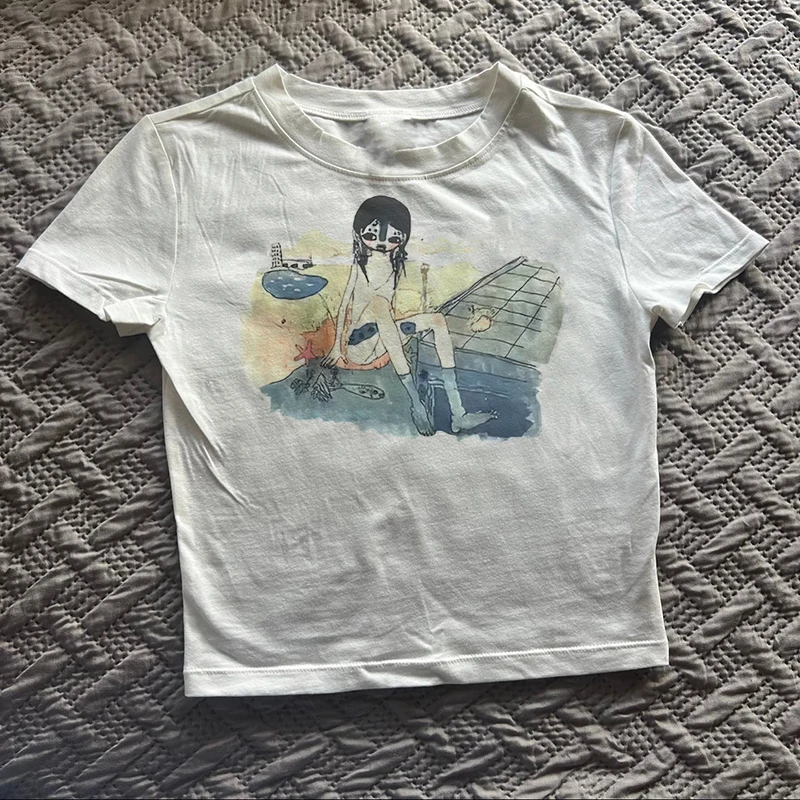 Camiseta-est-tica-para-beb-ropa-de-calle-estilo-g-tico-Harajuku-Y2K ...