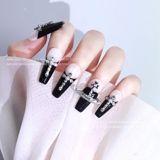 Nail Designs With Rhinestones And Crosses