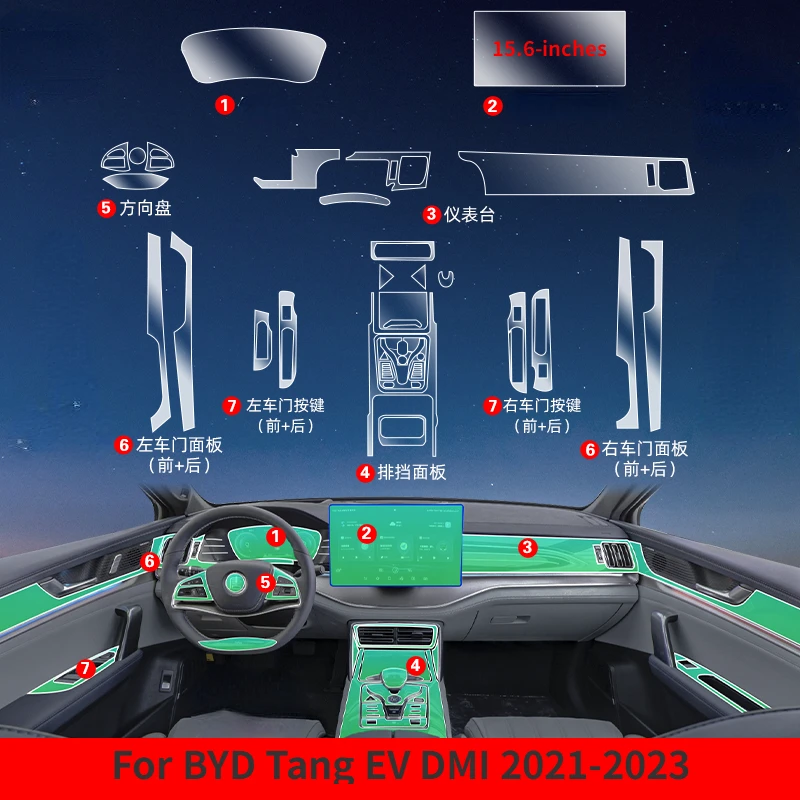 For-BYD-Tang-EV-DMI-2021-2022-2023-TPU-Car-Interior-GPS-navigation ...