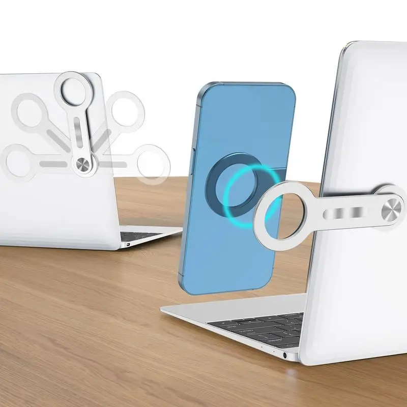 Laptop Phone Stand Magnetic Phone Holder For Laptop Portable Computer ...