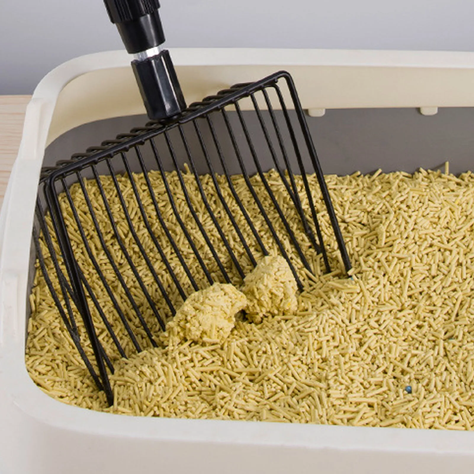 ZK30 Extendable Cat Litter Scoop Lightweight Versatile Fine Screen Long ...