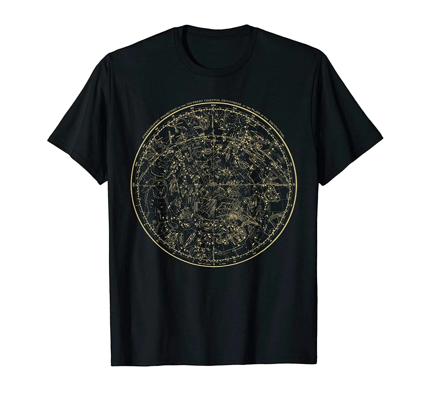 Funny Constellations Map Astronomy Astrology Mythology T-Shirt Men ...