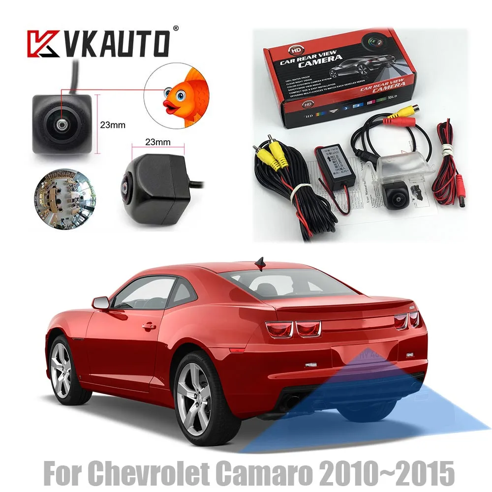 VKAUTO Fish Eye Rear View Camera For Chevrolet Camaro 2010 2011 2012 ...
