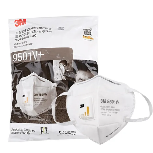 25Db/Tétel 3M 9501V+/9502V+ Ffp2 Újrahasznosítható Jóváhagyott Maszk ...