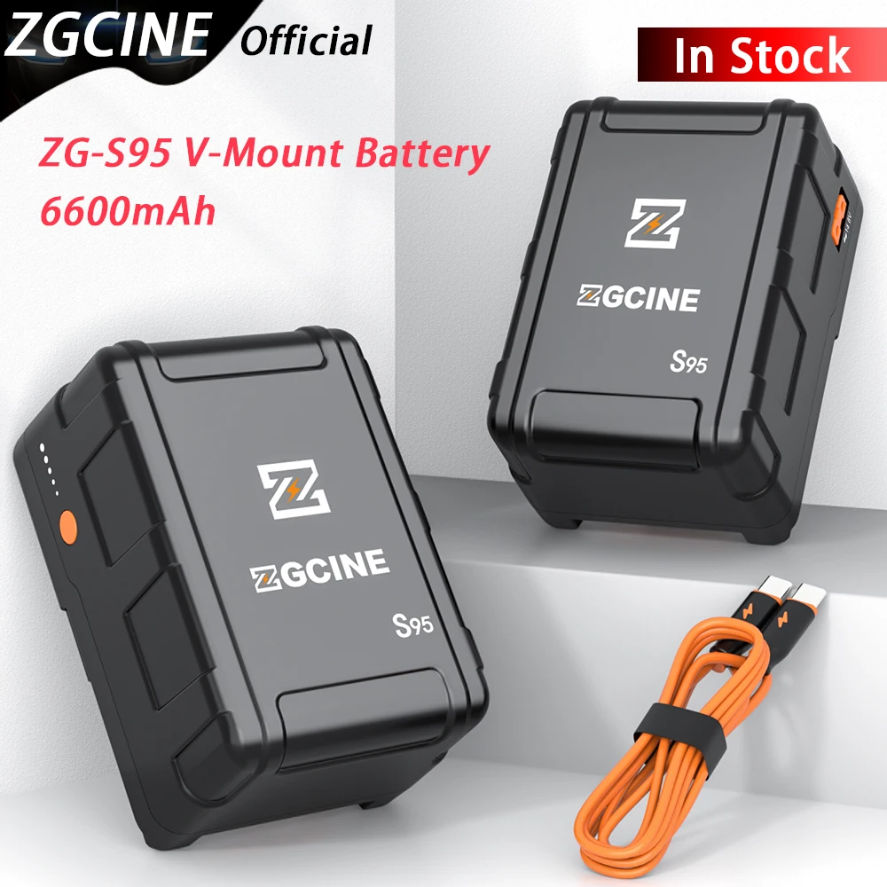 ZGCINE 3400mAh 6600mAh 6800mAh 9600mAh V Mount Battery Power Bank 14.8V ...