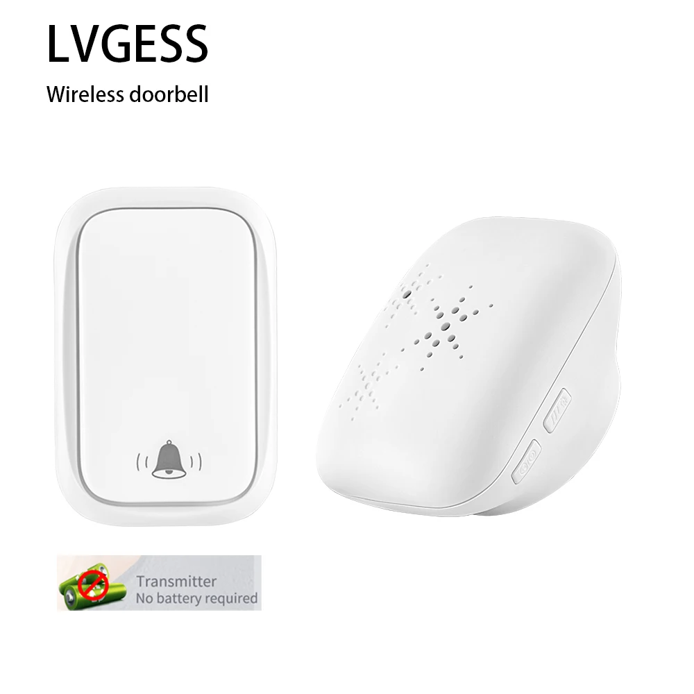 Home Outdoor Wireless Waterproof Doorbell No Battery Required Remote ...