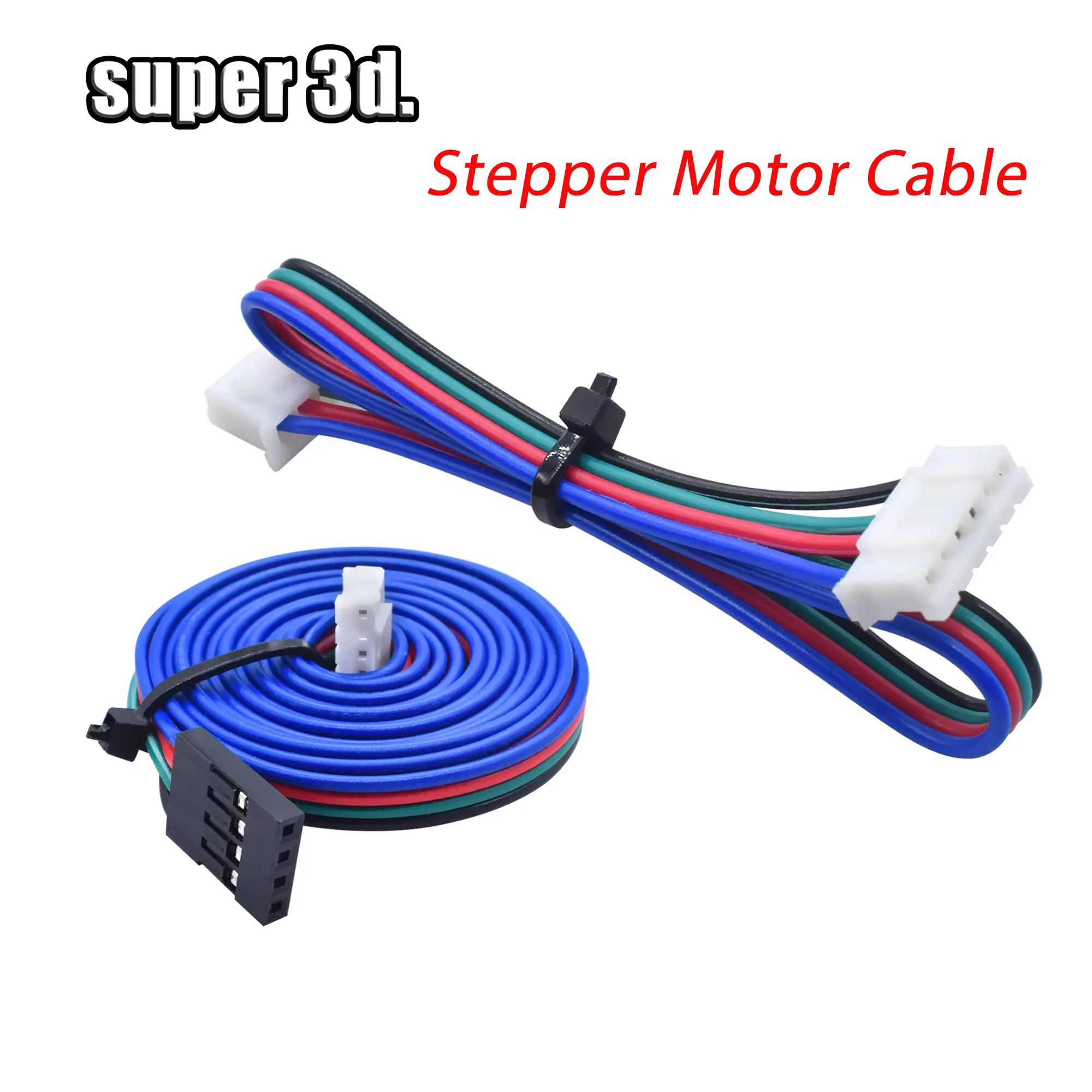 3D Printer Parts Stepper Motor Cable 10cm/50cm/100cm/150cm 2.54 4pin ...
