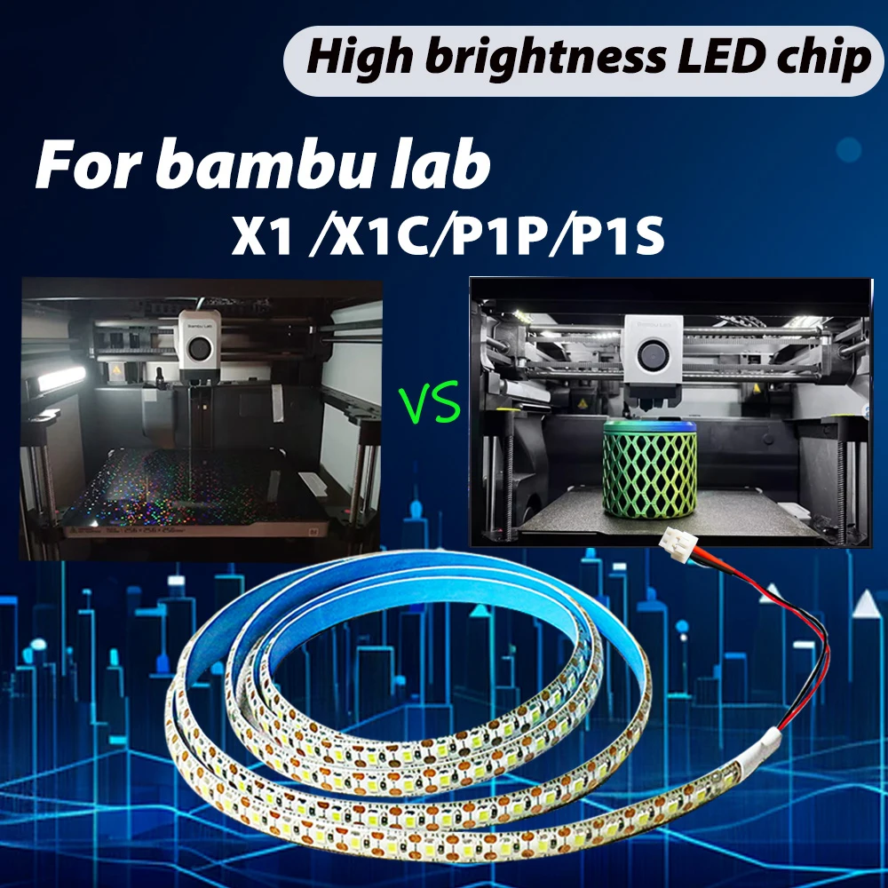 3d Printer Bambu Lab 3D Printer LED Light Strip For Bambu Lab P1P/P1S ...