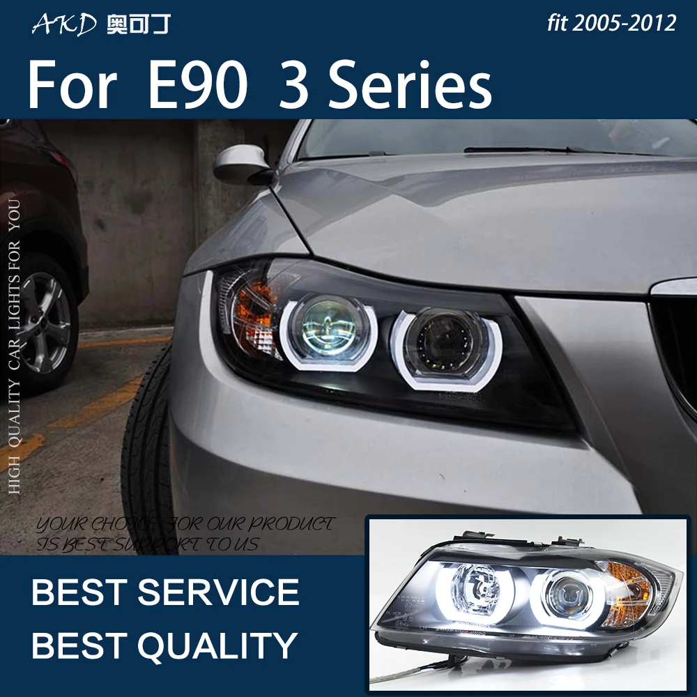 Car-Lights-for-BMW-E90-3Series-2005-2012-LED-Auto-Headlight-Assembly ...