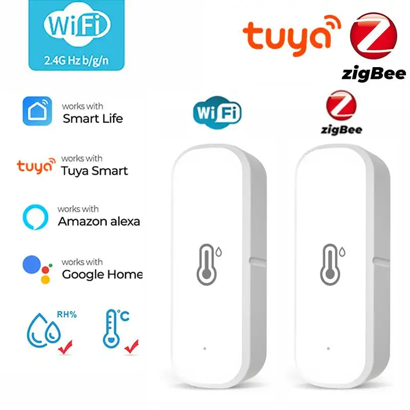Tuya-ZigBee-WiFi-Smart-Temperature-And-Humidity-Sensor-Battery-Powered ...
