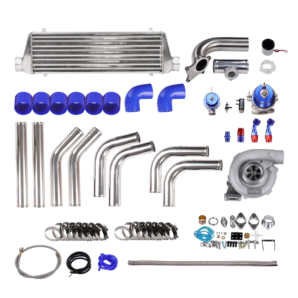 Turbo Pressure T3 T4 T04E Universal Turbo kit Stage III+Wastegate+Turbo ...