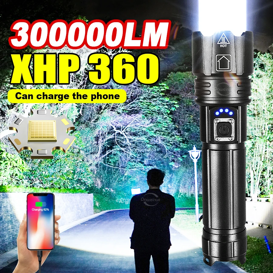 High-Power-Led-Flashlights-3000000Lumens-Ultra-Powerful-Torch-Lamp ...