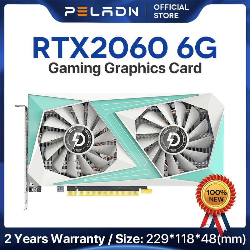 PELADN RTX 2060 6G GDDR6 scheda grafica 192Bit PCI Express 3.0x16 ...