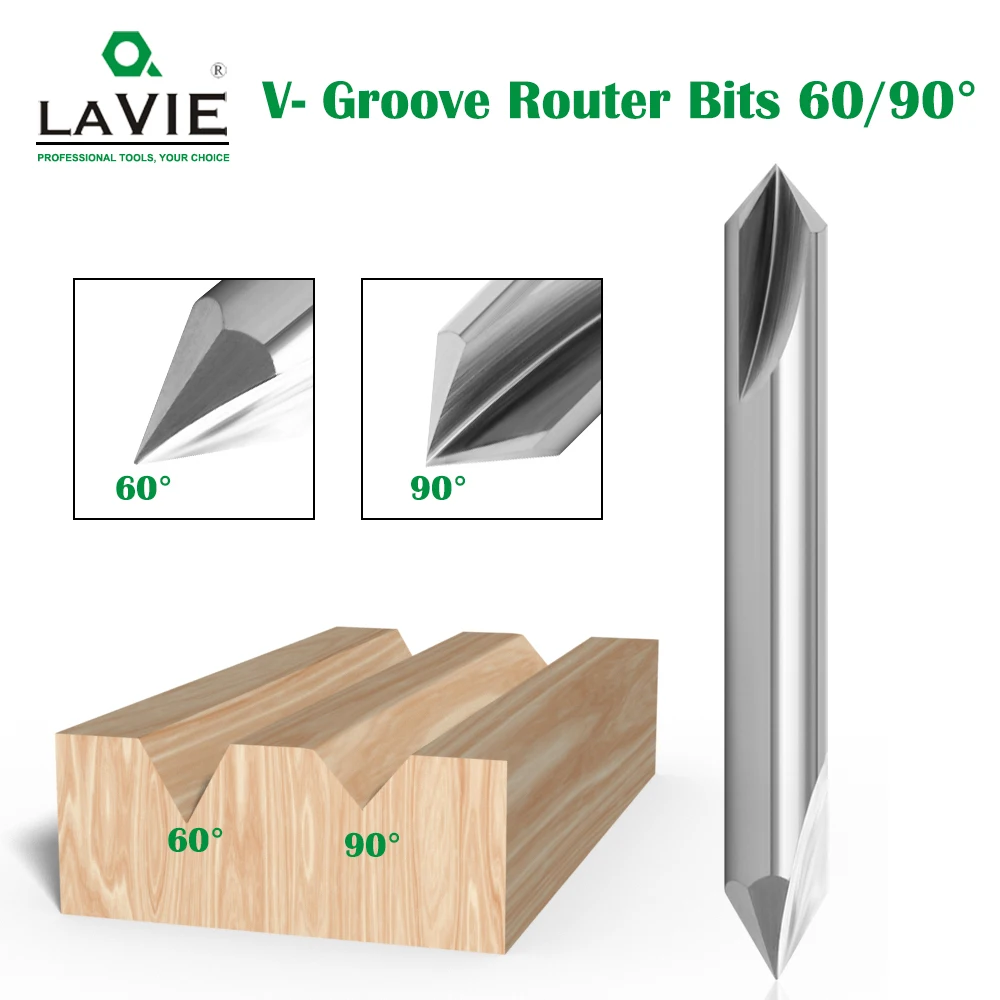 6-35mm-shank-integral-carbide-CNC-router-bit-double-head-pointed-drill ...