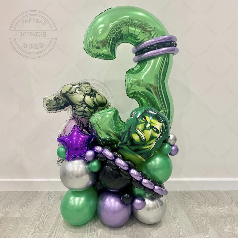 46Pc-Disney-Hulk-Hero-Theme-Balloon-Baby-Shower-Decoration-Birthday ...