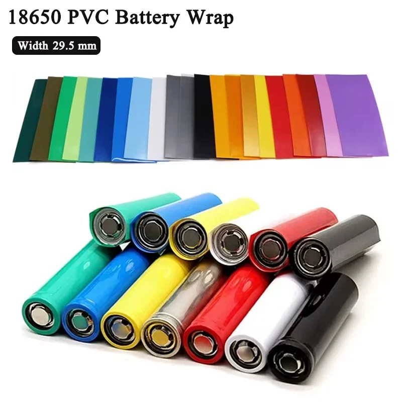 18650-Film-PVC-Heat-Shrink-Tube-Battery-Tape-Precut-Shrinkable-Sleeve ...
