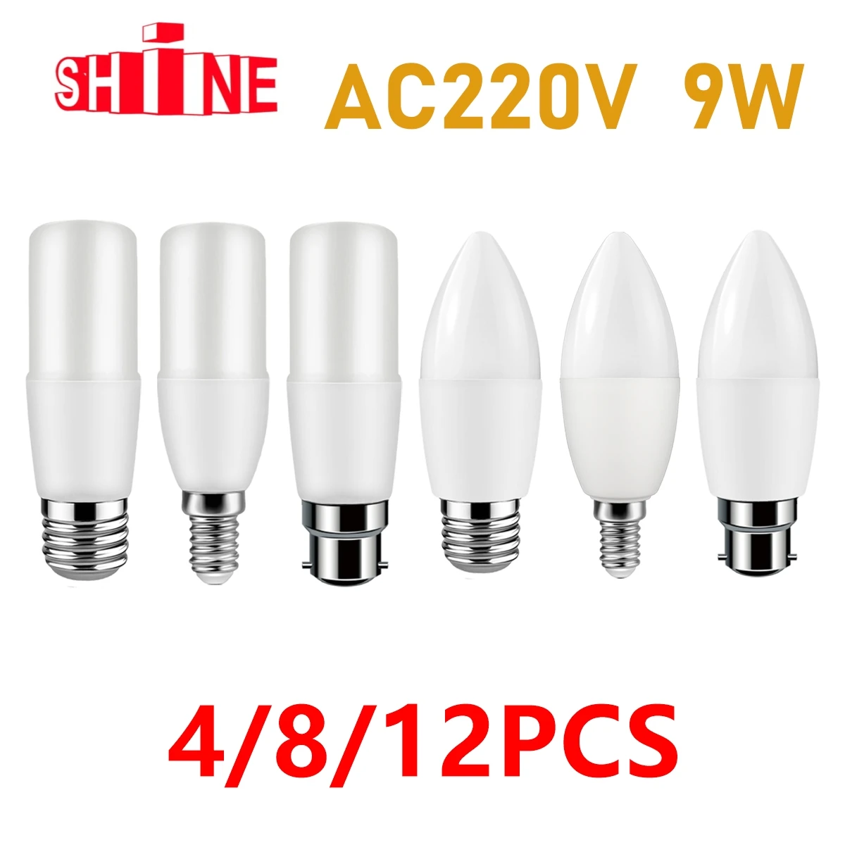Led Candle Light Bulb E27 | Led Light Bulbs 220v E27 | Led Bulbs E14 ...