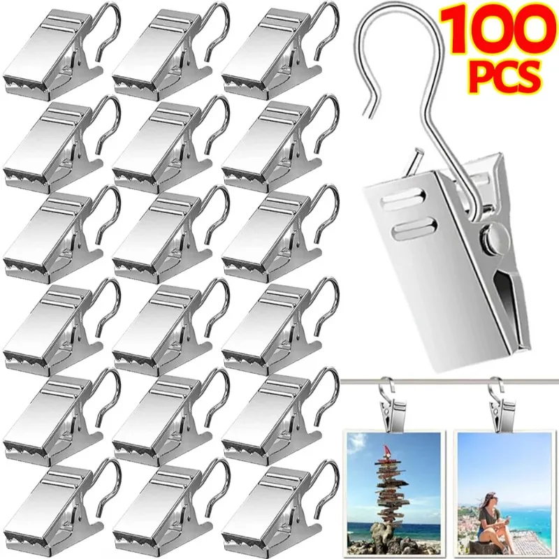 100/10PCS Multifunctional Photos Decoration Clips Mini Metal Curtain ...