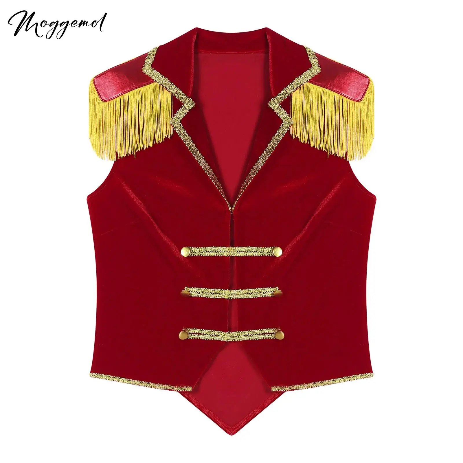 Womens-Circus-Ringmaster-Costumes-Vest-Jacket-Irregular-Hem-Ringleader ...