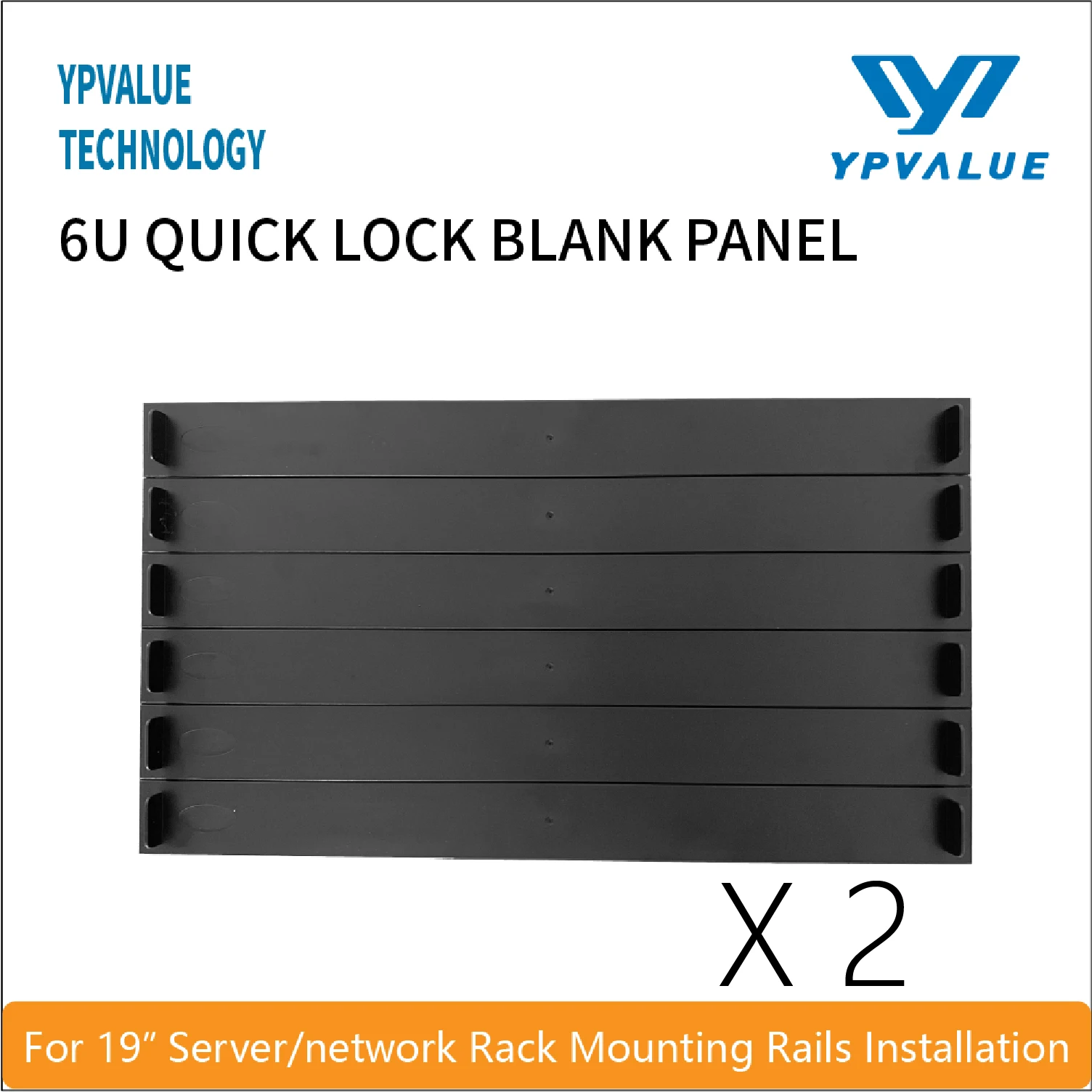 2-Pack-Tool-free-Disassembled-Breakable-6u-Blank-Mount-Panel-Spacer-for ...