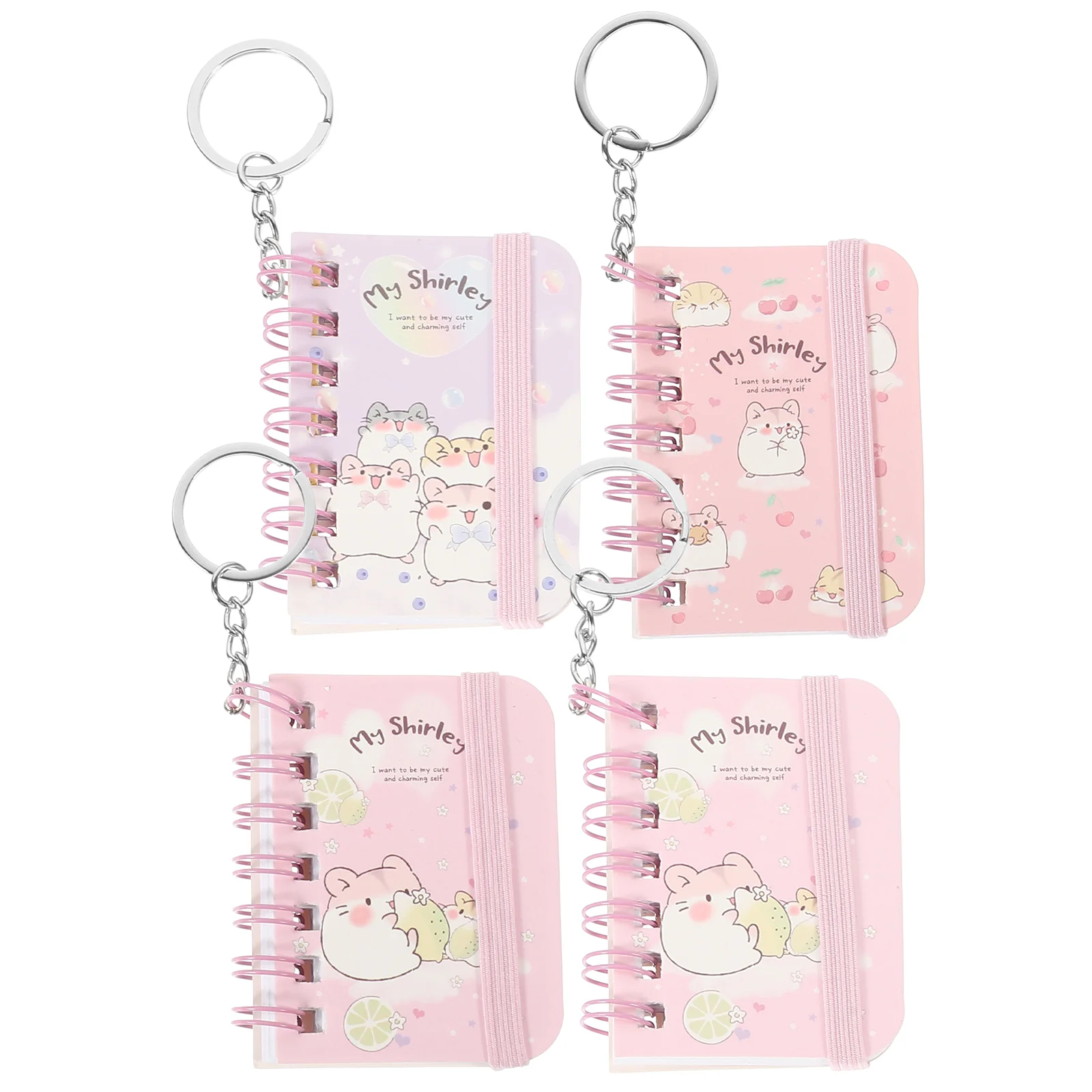 4-Pcs-Little-Notebook-Keychain-Cute-Cat-Pendant-700X500X050CM-Creative ...