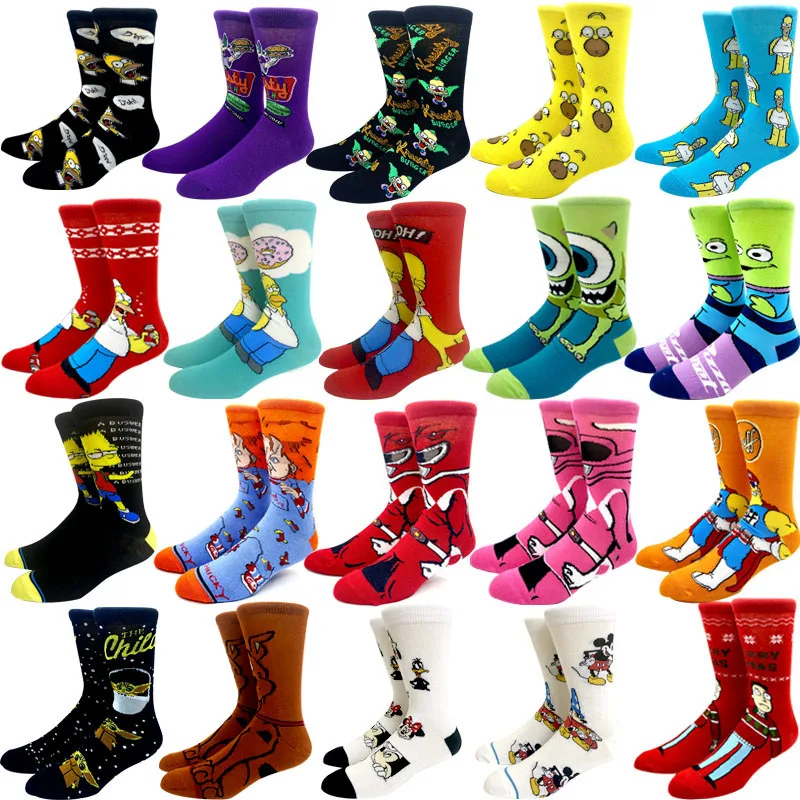 2023-New-Anime-Marvel-Men-Socks-Long-Sock-Men-s-Knee-High-Couples ...
