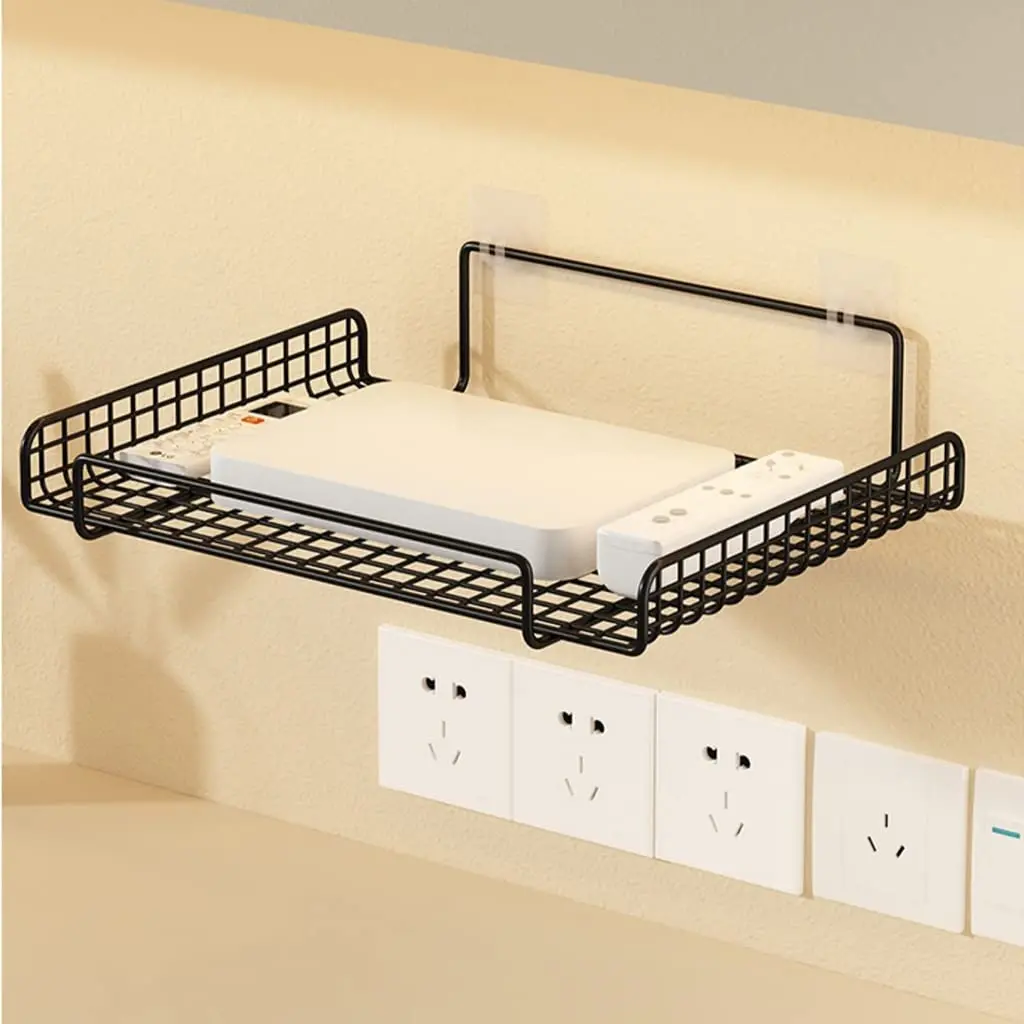 Wall Mounted WiFi Router Shelf Server Rack Shelf Metal Router Storage ...