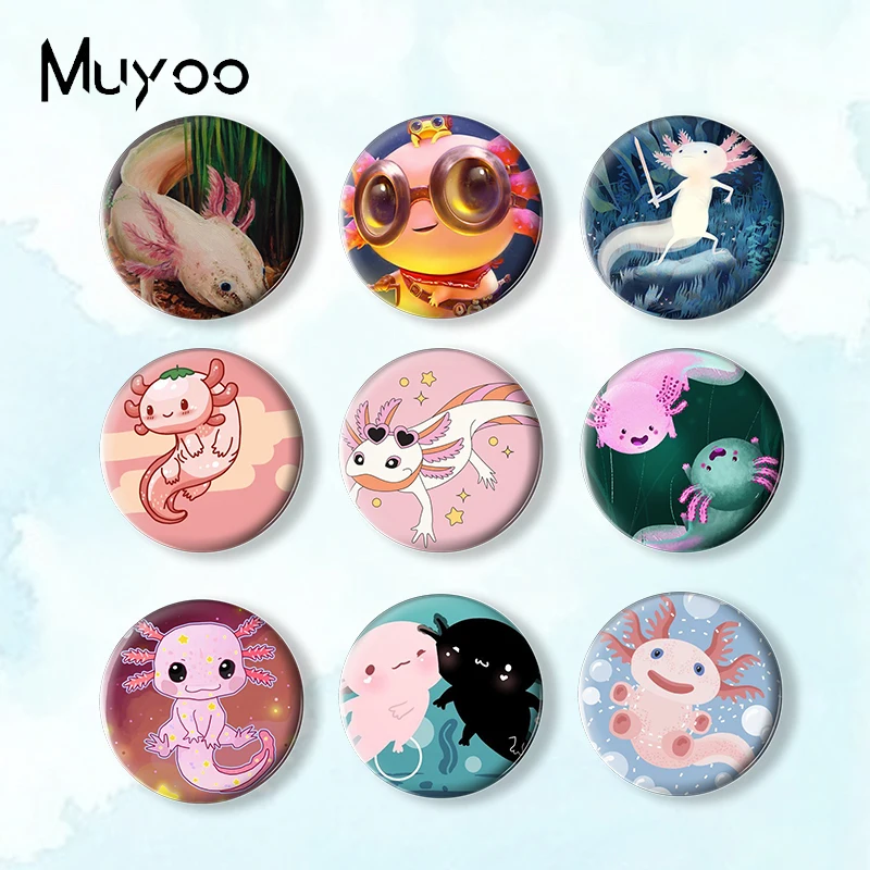 2023-New-Arrival-Fashion-Cute-Axolotl-and-the-Bubbles-Round-Badge-Pin ...