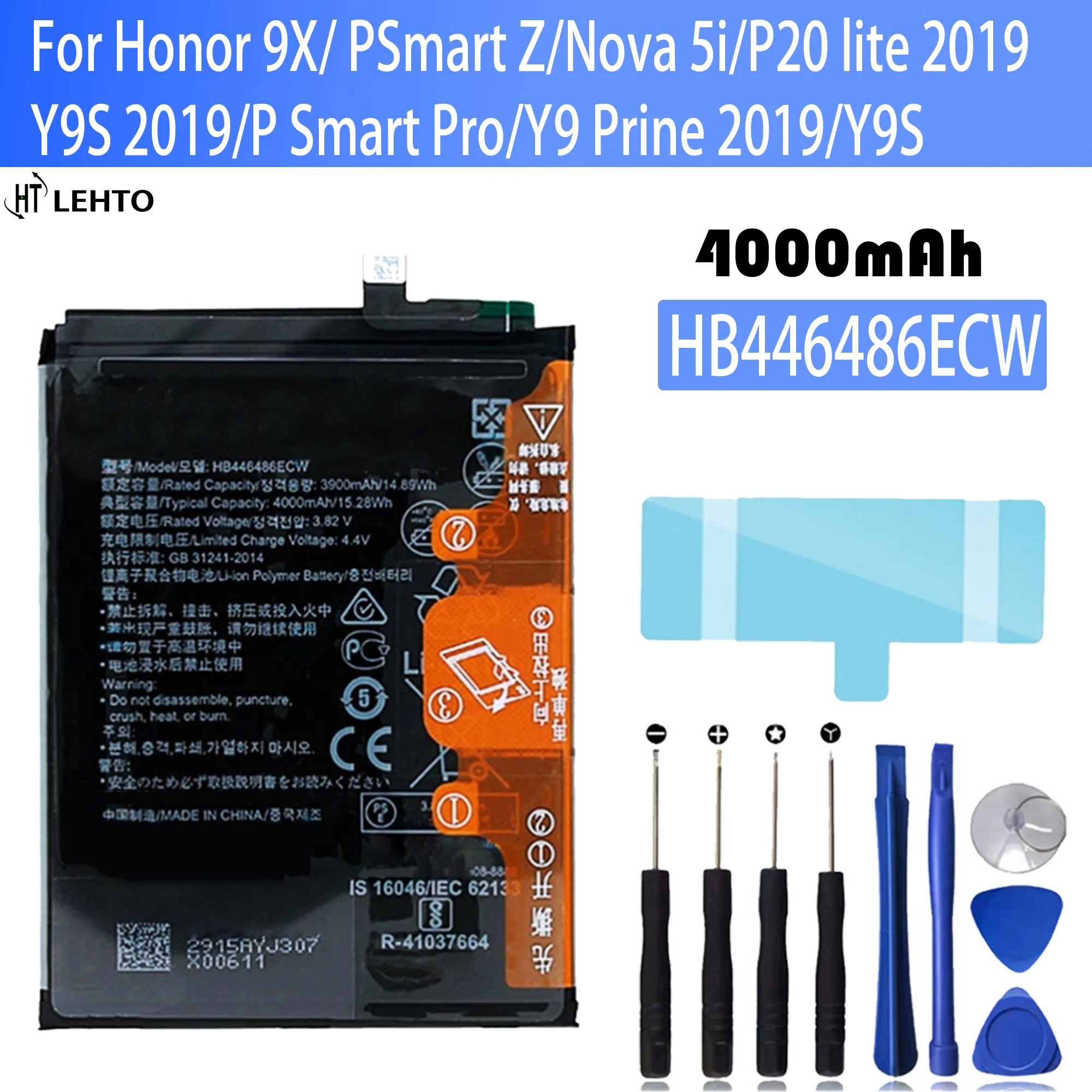Original-Capacity-HB446486ECW-Phone-Battery-For-Huawei-P20-lite-2019-P ...