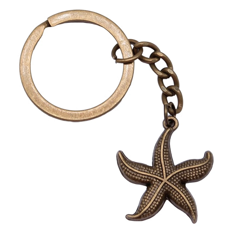 Starfish-Shell-Turtle-Keychains-Ornaments-Cute-Jewelry-Materials-Ring ...