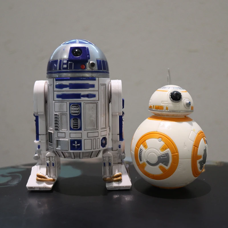 Star Wars Robot BB-8 R2-D2 Action Figures Ornaments Toys Model Movie Desktop Decoration BB8 R2D2 ...