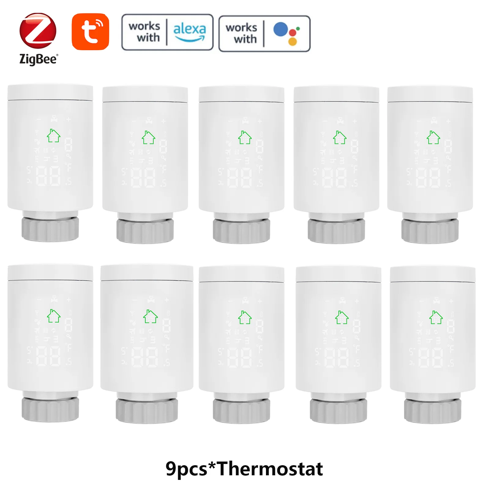 Wifi Smart Thermostatic Radiator Valve Temperature Controller For Water ...