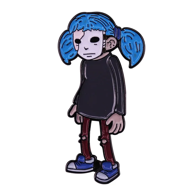 Sally Face Enamel Pin Indie Adventure Game Badge - AliExpress 36