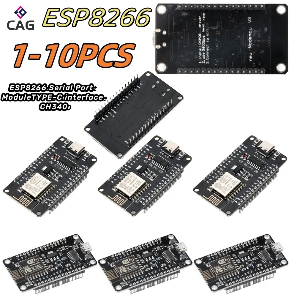 1-10pcs ESP8266 serial port wifi module NodeMCU Lua V3 Internet of ...