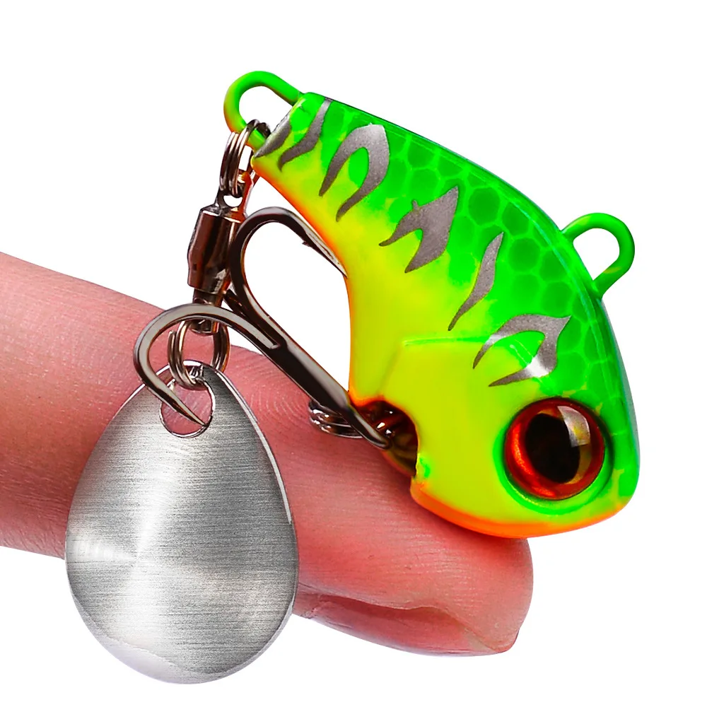 1Pcs-Rotating-Metal-VIB-Vibration-Bait-Spinner-Spoon-Fishing-Lures-6g ...
