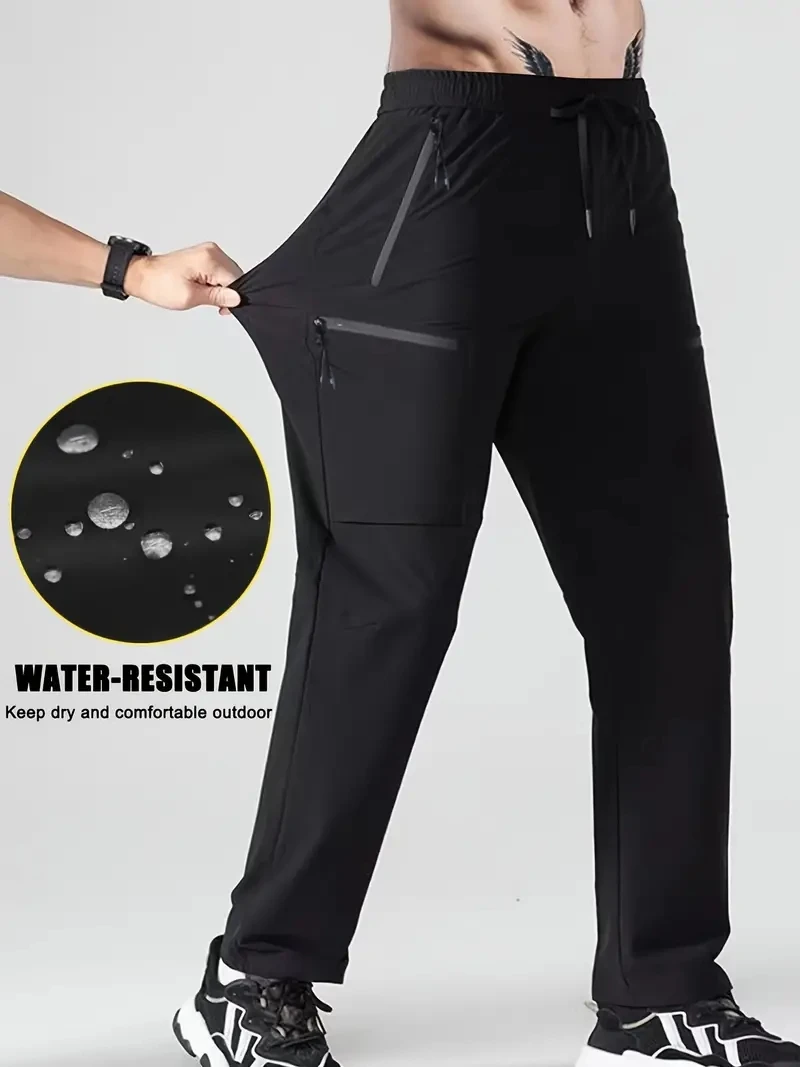Men-s-Multi-Pocket-Pants-Comfy-Active-Stretch-Breathable-Trousers-For ...