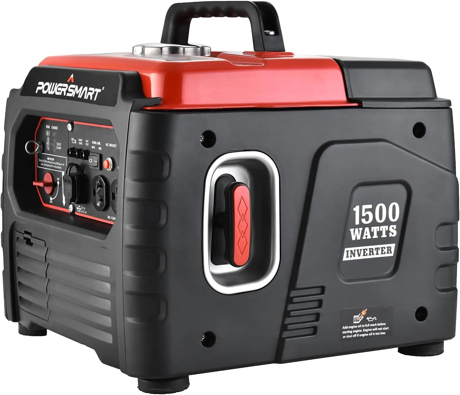 PowerSmart-1500-Watt-Gas-Powered-Portable-Inverter-Generator-Super ...