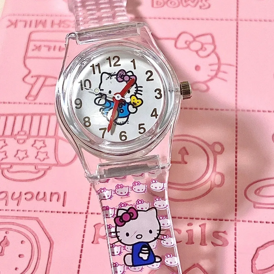 Hello Kitty Cute Cartoon Electronic Watch Child Primary School Students ...