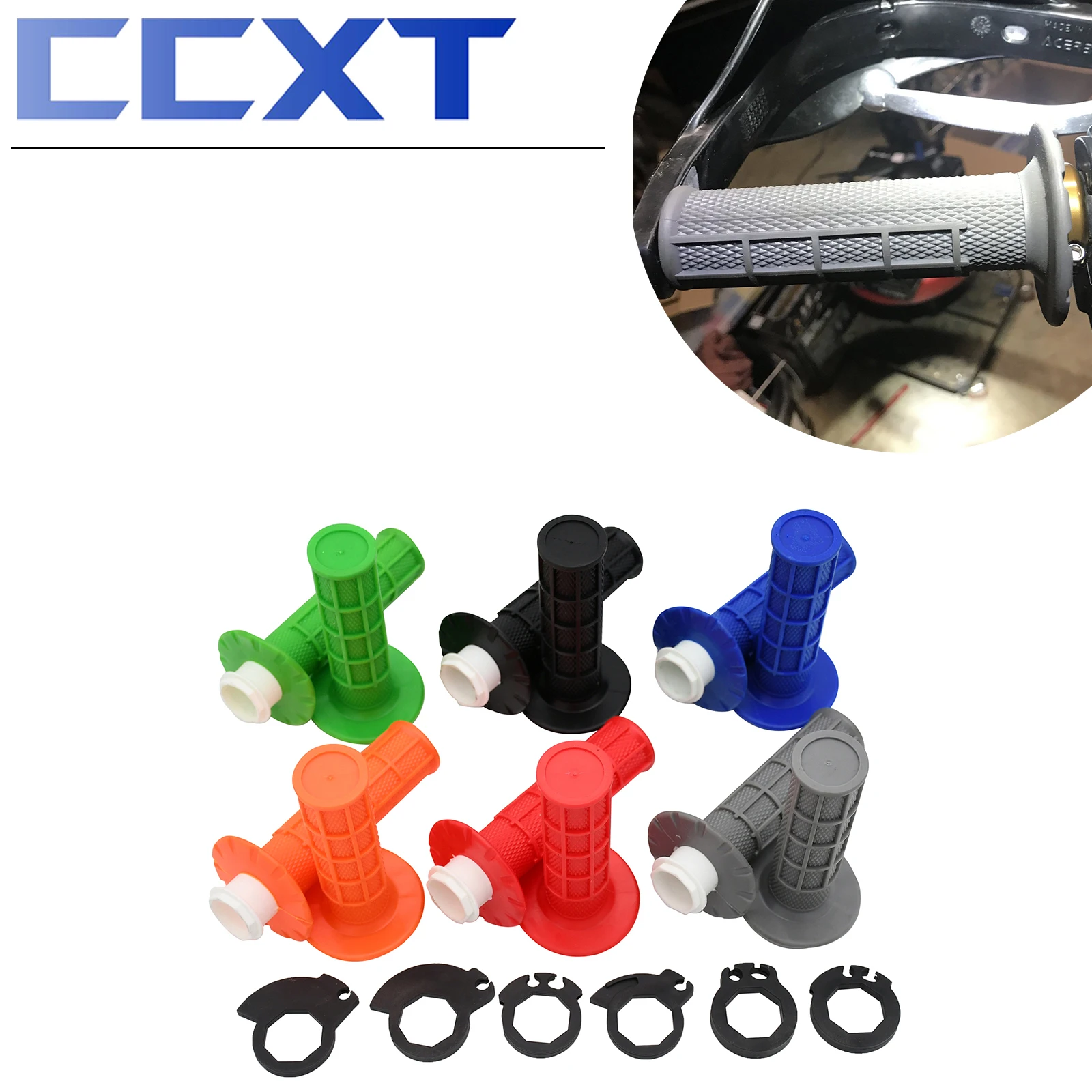 Motocross-Handlebar-Grips-Locking-Mechanism-Six-Wheels-Snap-Into-Cam ...