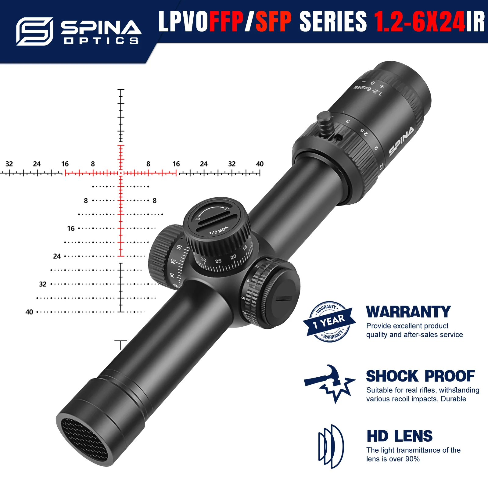 SPINA-OPTICS-LPVO-1-2-6x24-FFP-SFP-Mid-Dot-Dual-Purpose-Hunting-Rifle ...
